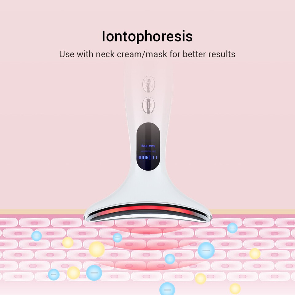 Neck Anti Wrinkle Face Lifting Beauty Device LED Photon Therapy Skin ...