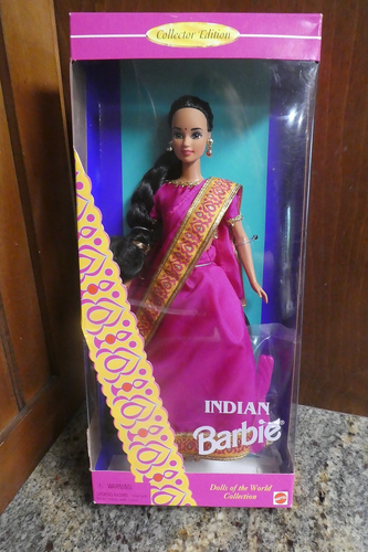 1995 DOLL OF THE WORLD COLLECTION INDIAN BARBIE A BEAUTY MIB ...