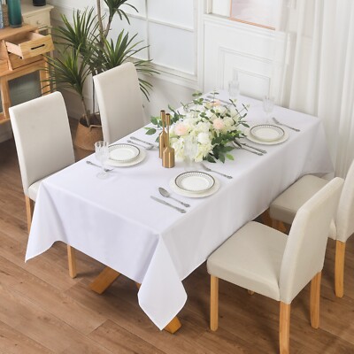 Extra Large Rectangular Fabric Tablecloth 150x300cm and 140x200cm 4 ...