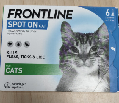FRONTLINE Spot on for Cats Lice Flea and Tick Monthly Treatment,6 ...