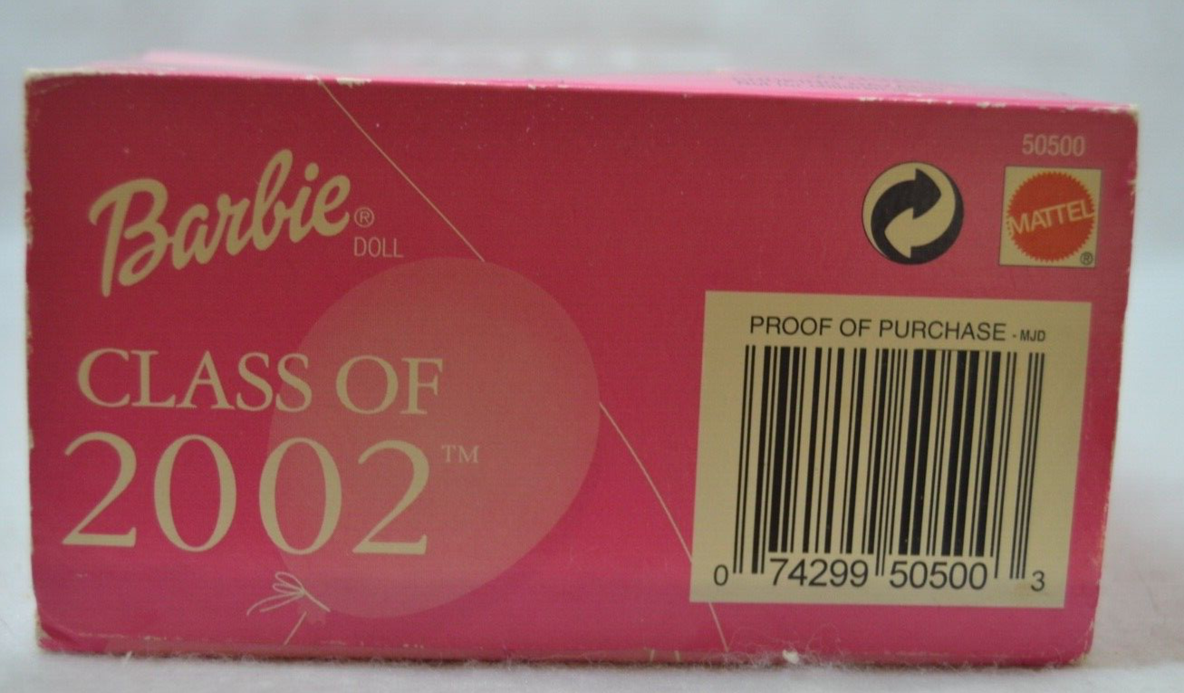 Class of 2002 Barbie Doll - White Gown Blonde Hair - Pink Sachet ...
