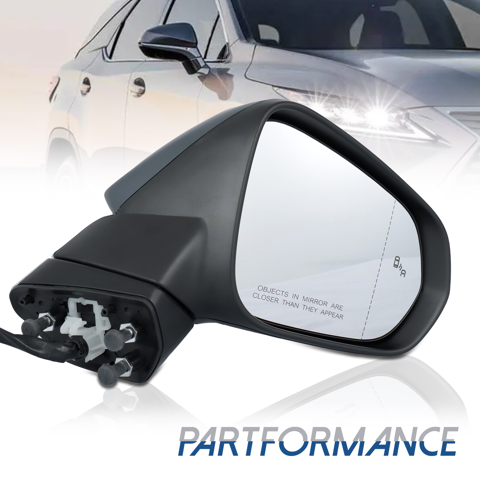 For 16-22 Lexus RX 350 350L 450h 450hL Mirror Right Passenger 13pin W ...