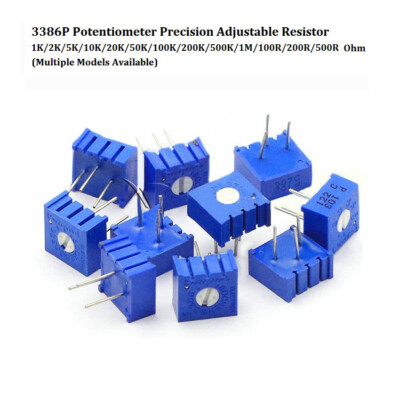 3386P Potentiometer Multiturn Precision Adjustable Resistor 1K-500K/100 ...