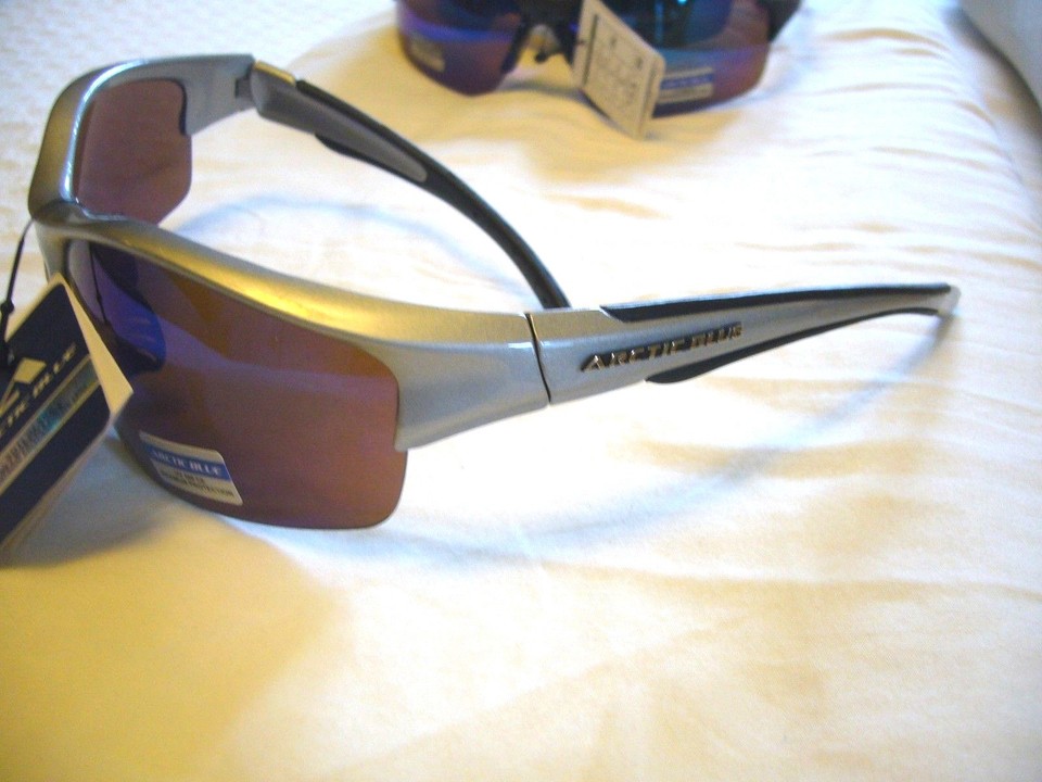 Men's Sunglasses Shatterproof 1/2 Rim Blue Tech Lenses Women's ...