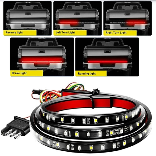 60" LED STRIP TAILGATE LIGHT BAR REVERSE BRAKE SIGNAL FIT CHEVY FORD ...