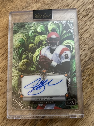 Jeff Blake 1/3 Auto🔥 2024 Wildcard 7 Card Stud Cincinnati Bengals ...