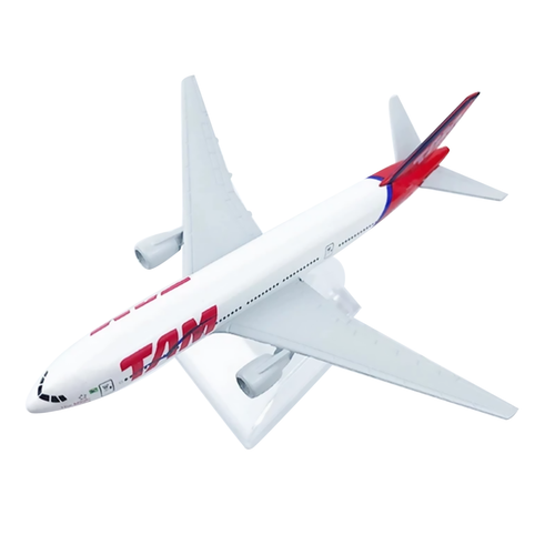 1:400 Scale Brazil TAM 777 Airplane Model Alloy Aircraft Plane Souvenir ...