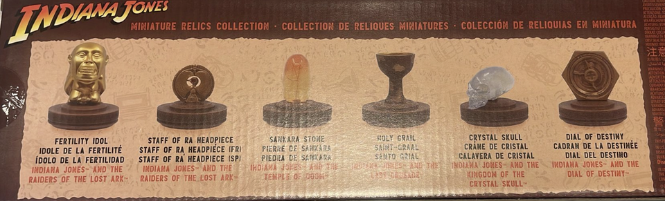 Disney Parks INDIANA Jones Miniature Relics Collection Set of 6 New ...