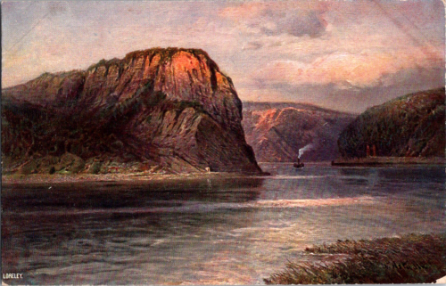 Vintage Postcard Die Loreley Poem Historic Rhine Germany | eBay