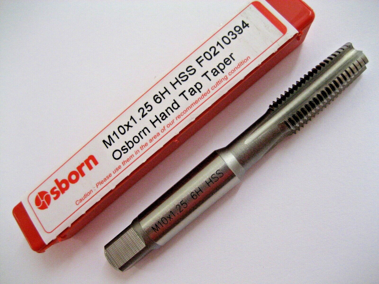 M10 x 1.25 METRIC FINE HAND TAP FIRST TAPER EUROPA TOOL OSBORN F0210394 ...