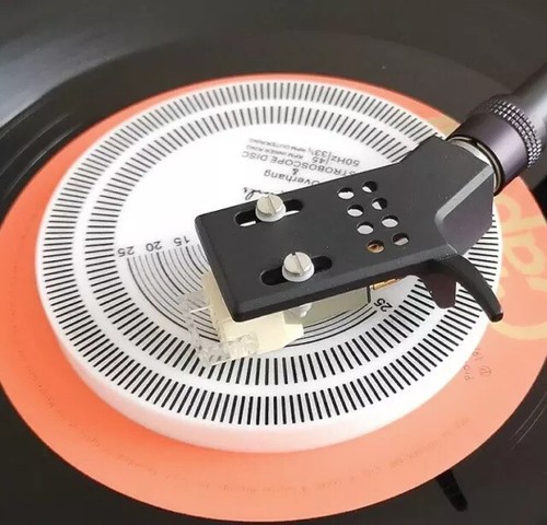 May Records SMALL 3" Turntable Strobe Disc 50hz Stroboscope White ...