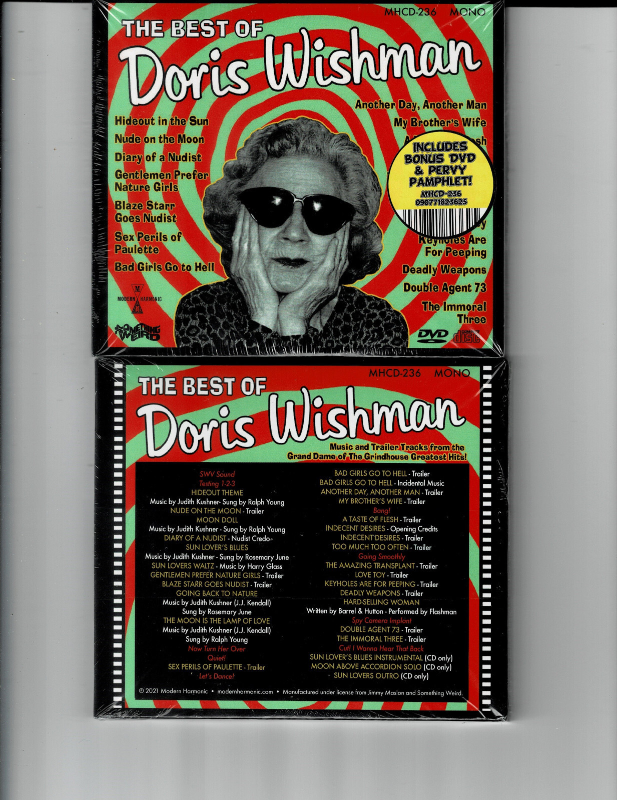 DORIS WISHMAN - BEST OF: MUSIC & TRAILERS (CD + DVD 2021) NEW *PERVY ...