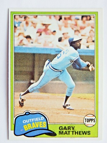 Gary Matthews #268 Topps 1981 Baseball Card (Atlanta Braves) VG | eBay