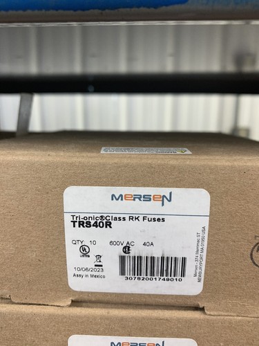 10 Mersen Ferraz Shawmut TRS40R Tri-Onic Time Delay Fuses 40 Amp 600v ...