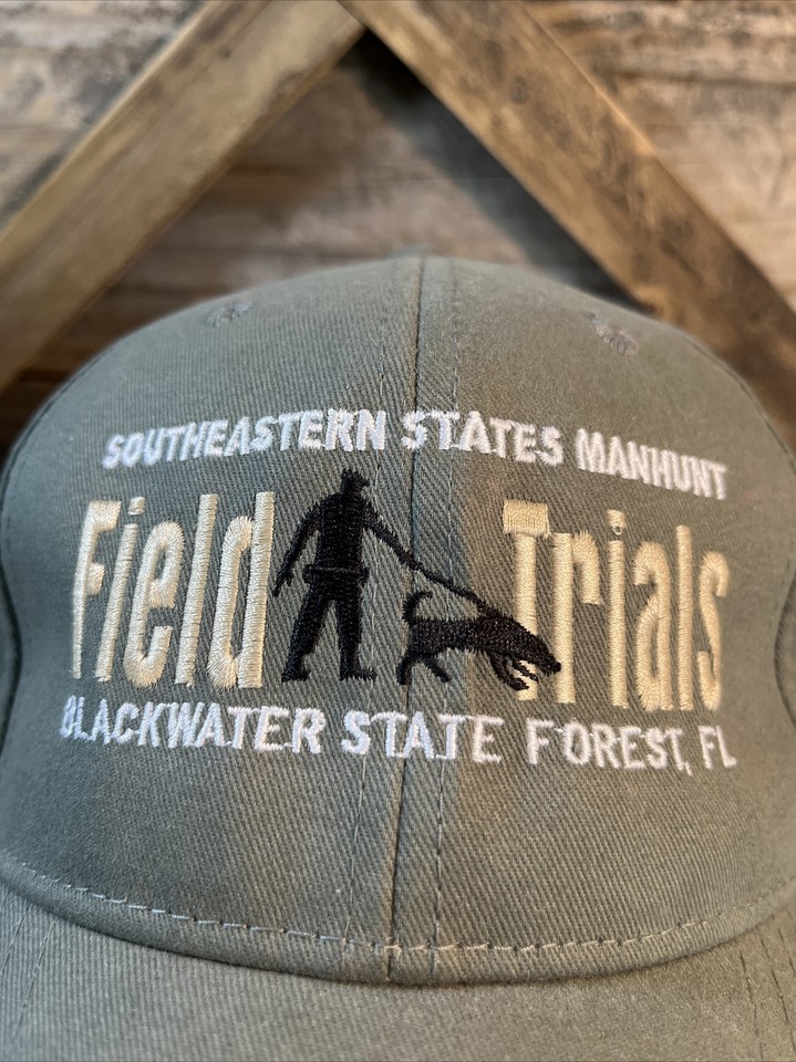 BIG X BRAND FIELD TRIALS 2012 CAP HAT GREEN BLACKWATER STATE MANHUNT | eBay