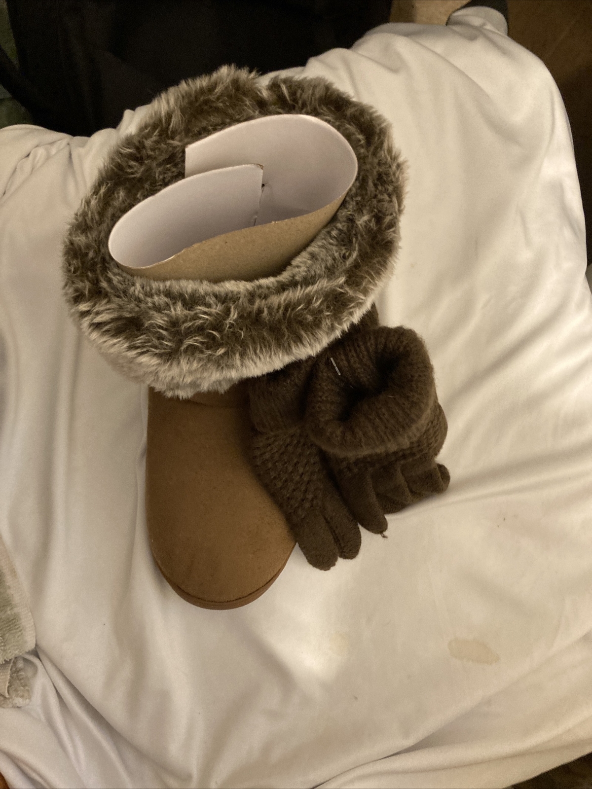 Slippers Women Memory Foam Small Brown BOOTS - CVS (Wayland Square | eBay