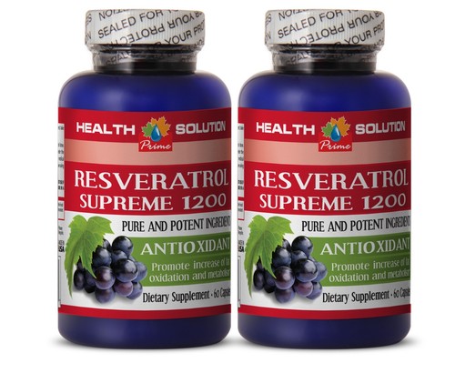 Advanced formula - PREMIUM RESVERATROL - Clean and pure 2 Bottles 120 ...