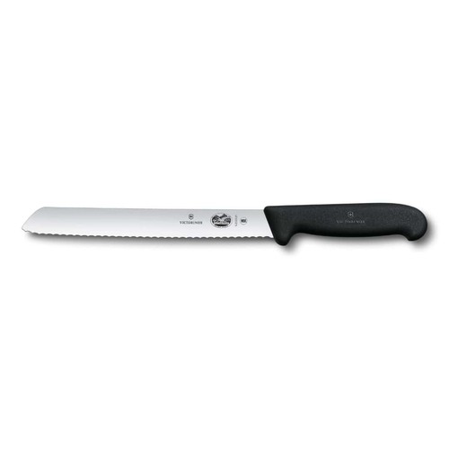 Messer Brot Fibrox Schwarz Edelstahl 21 CM - VICTORINOX - Restaurant ...