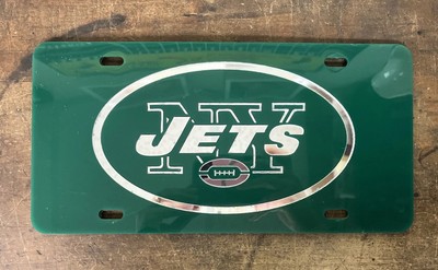 NY Jets Officially Licensed License Plate- Made In USA - Green & Silver ...