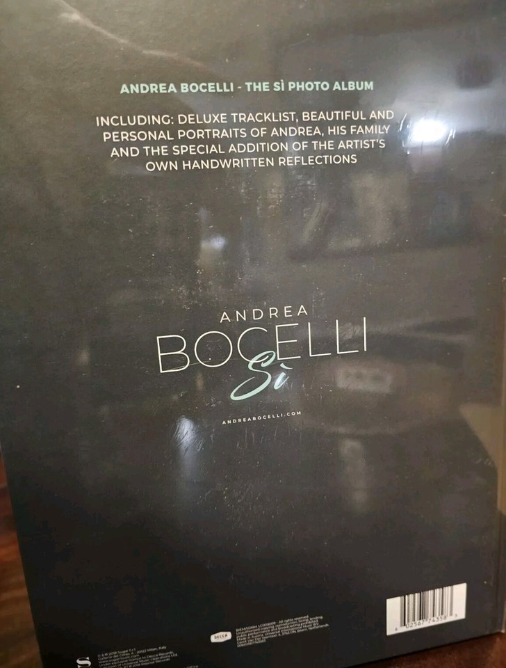 Andrea Bocelli Si Super Deluxe Edition Photo Book and Audio CD - New | eBay