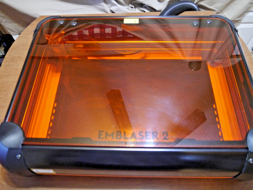 EMBLASER 2 - with 10 Watt Upgrade LASER CUT ENGRAVE W/AIR CAMERA | eBay