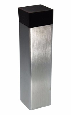 Adoored RECTANGLE DOOR STOP Rubber Tip*UK Brand- Satin Chrome Or ...
