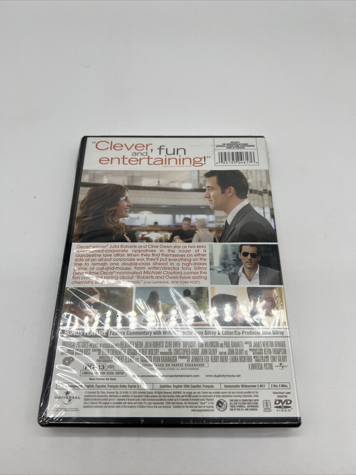 Duplicity DVD Movie Julia Roberts Clive Owen Spy Corporate New Sealed ...