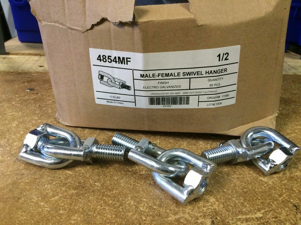 3/8"-16 Male Female Swivel Hangers for Unistrut Channel M2137 #4853MF ...