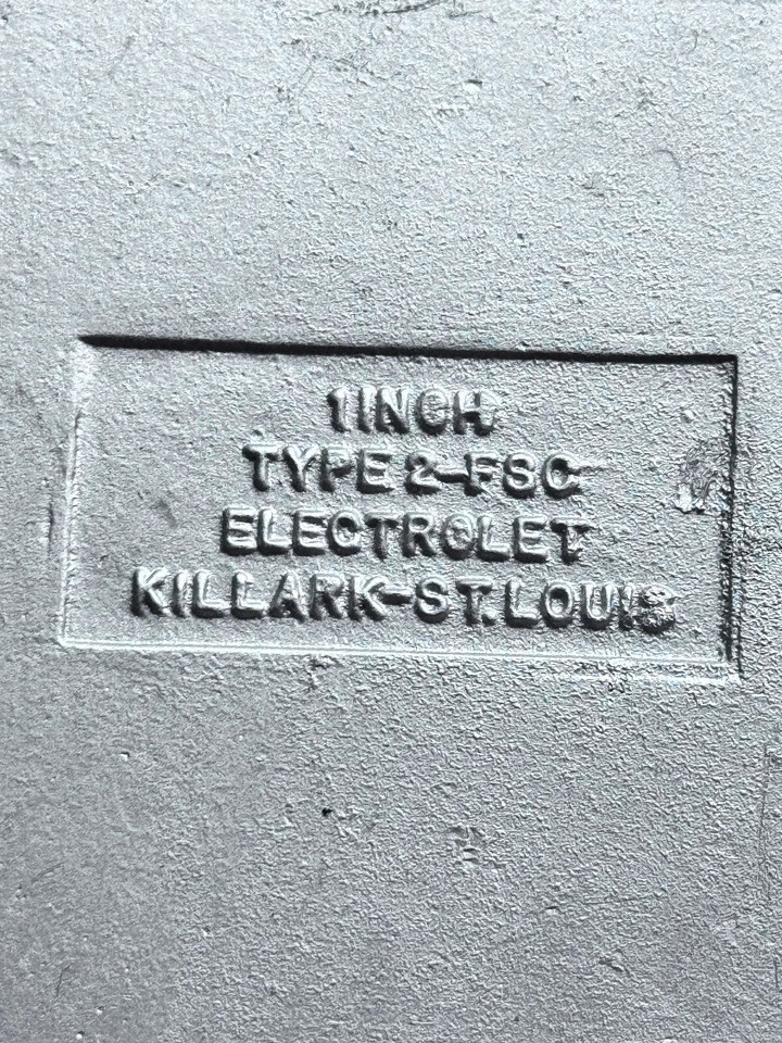 2 x Killark Electrolet 2FSC-3, 1" Hub, Shallow Cast Device Box Aluminum ...