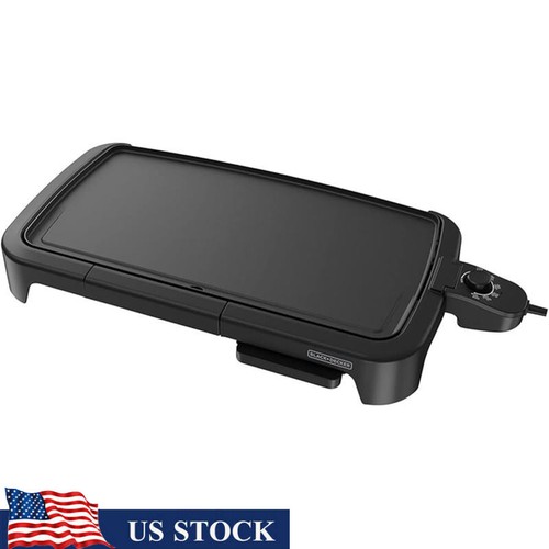 8-Serving Electric Griddle Non-Stick Surface Warming Tray Removable ...