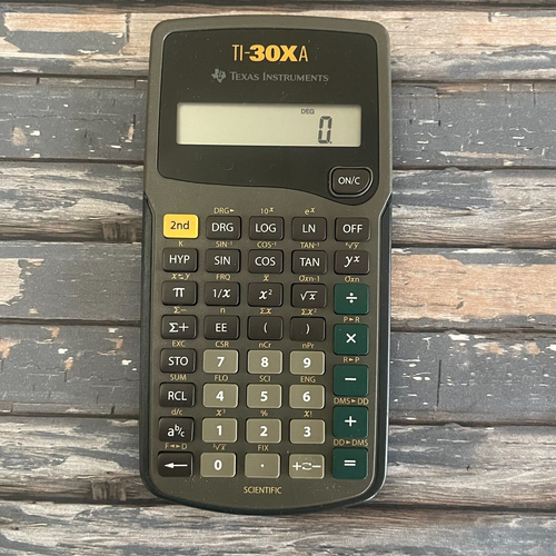 Texas Instruments TI-30XA Calculator with Slip Case Working | eBay