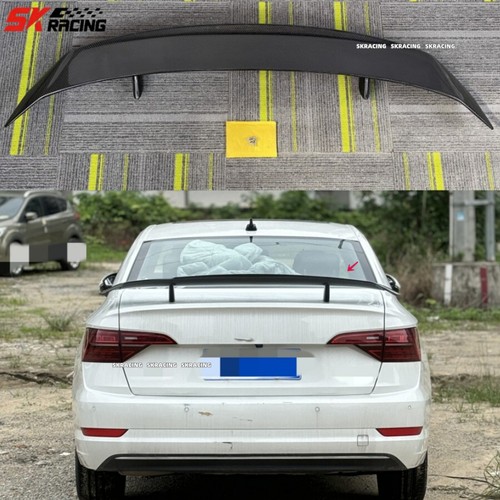 Real Carbon Fiber Rear Trunk Lip Spoiler Wing Fits VW Jetta GLI 2019 ...