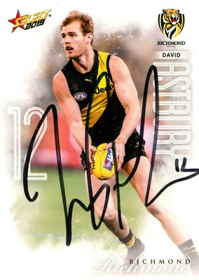 Signed 2019 RICHMOND TIGERS AFL Premiers Card DAVID ASTBURY | eBay