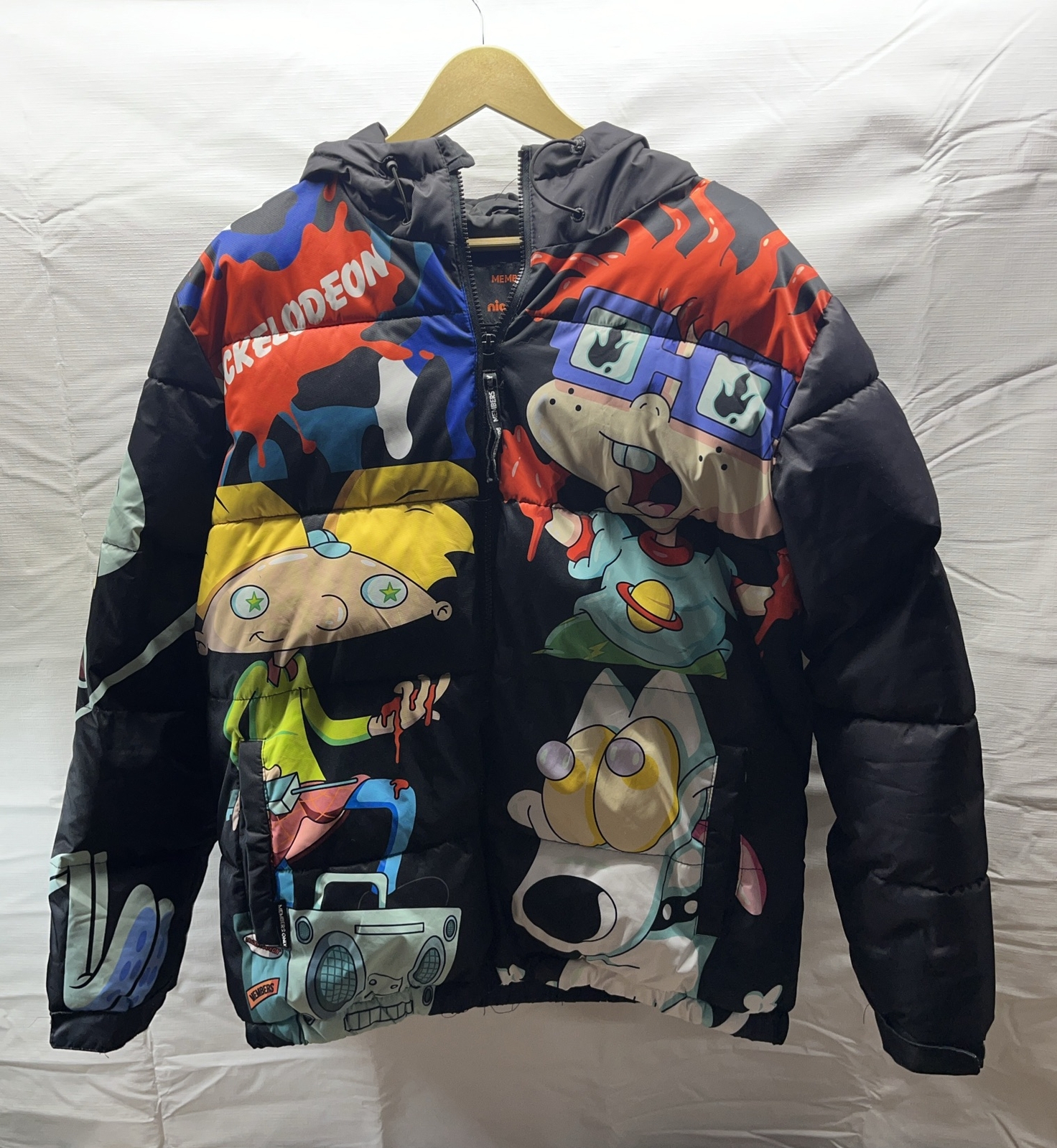 Members Only X Nickelodeon Puffer Jacket Medium Rugra… - Gem