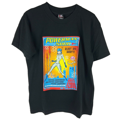 Vintage Powerman 5000 T Shirt Rockets and Robots Tour 2000 Giant Adult ...