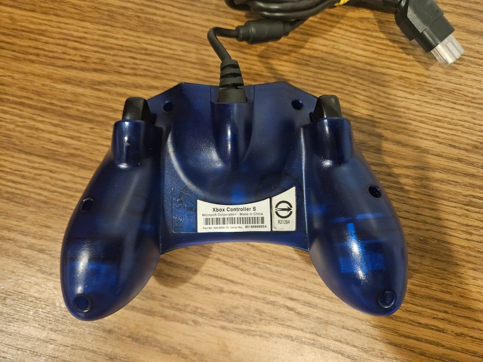 TESTED OEM Blue Xbox S Type Controller + Break Cable Transparent OG ...