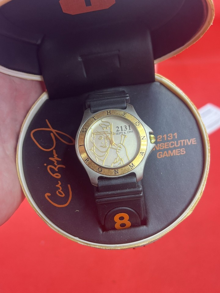 Cal Ripken Jr 2131 Consecutive Games Commemorative Watch with Baseball ...