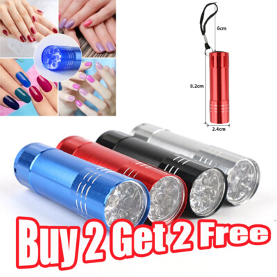 LED UV Gel Curing Lamp Light Mini Portable Dryer Fast Cure Nail ...