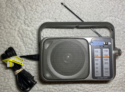 Panasonic Portable Radio FM-AM 2 Band Reciever RF-2400 Grey Silver ...