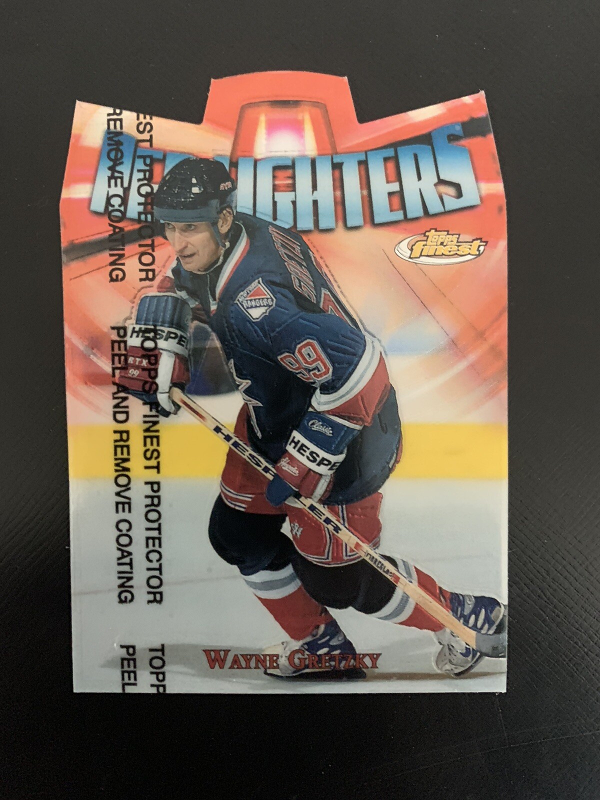 1999-00 TOPPS Finest Wayne Gretzky Red Lighters Insert Film SP Die Cut ...