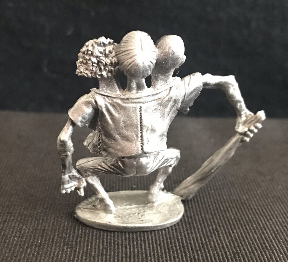 Pewter Three 3 Stooges Troll Moe Larry Curly Ral Partha Silver Figurine ...