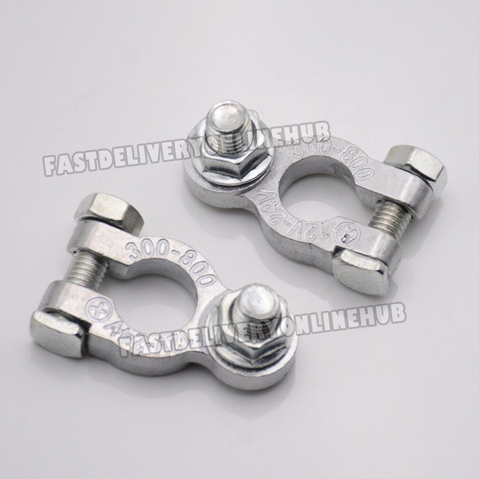 4pcs DC 12V-24V Car Battery Terminals Positive Negative Connectors ...