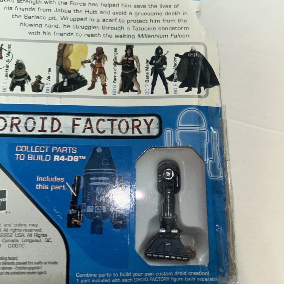 Hasbro Star Wars Legacy Collection Luke Skywalker Figure Droid Factory ...