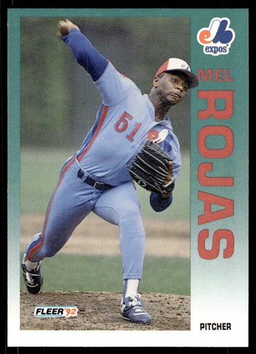 1992 Fleer Baseball Card Mel Rojas Montreal Expos #490 | eBay