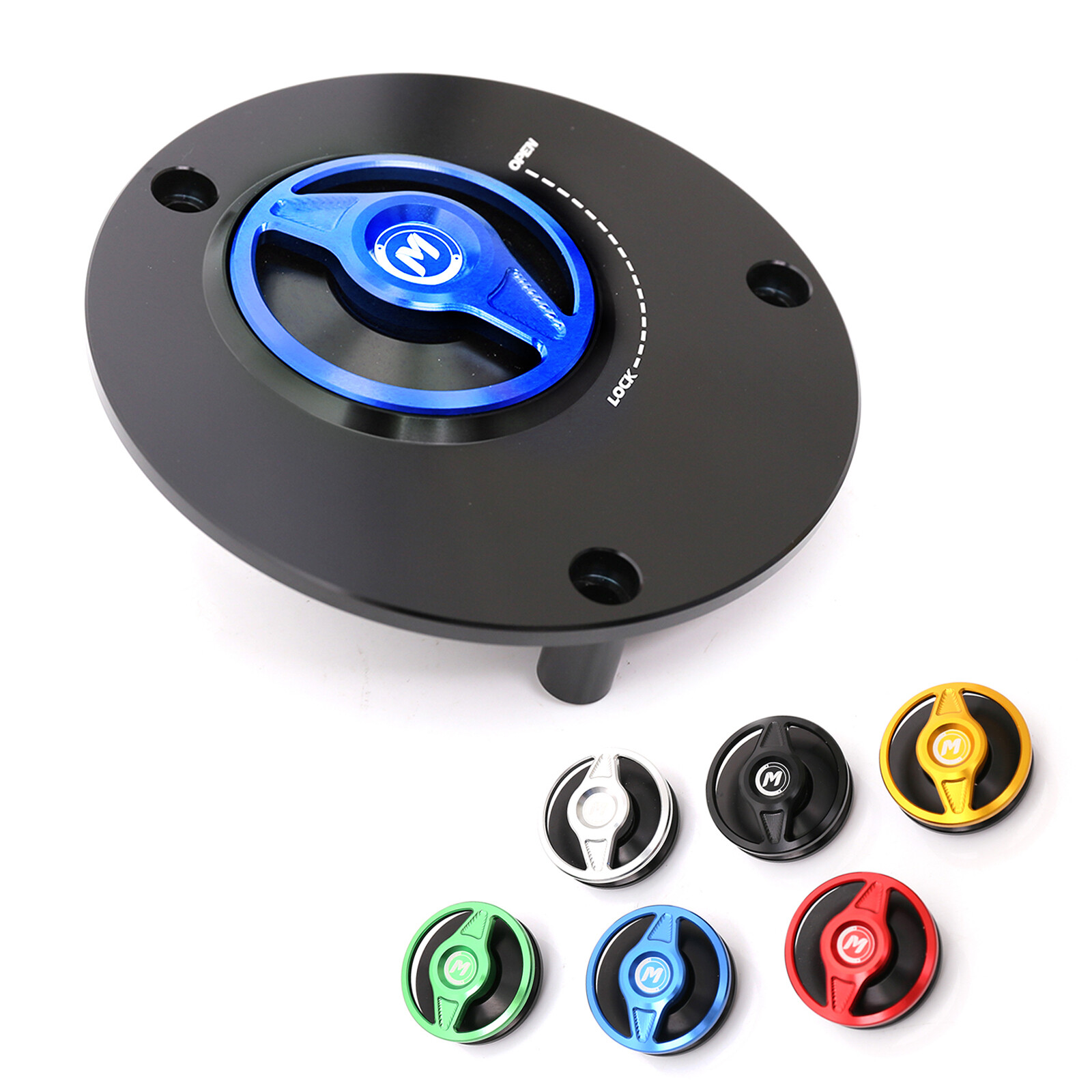 Blue REVO Motorcycle Quick Release Fuel Cap For FZR 1000 All Year | eBay