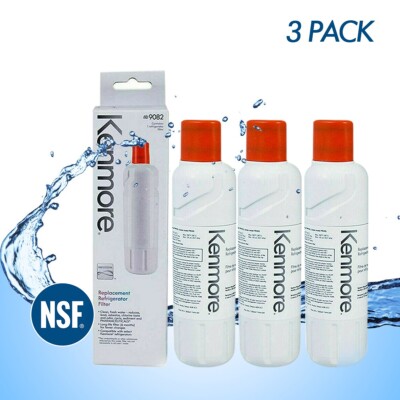 3 Pack Kenmore 9082 469082 Refrigerator Water Filter New Sealed 46-9082 ...