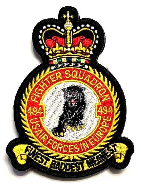 US AIR FORCE 494th FIGHTER SQ "PANTHERS" Hk&Lp HERITAGE PATCH (AFJ ...