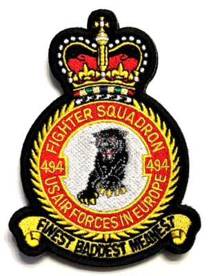 US AIR FORCE 494th FIGHTER SQ "PANTHERS" Hk&Lp HERITAGE PATCH (AFJ ...