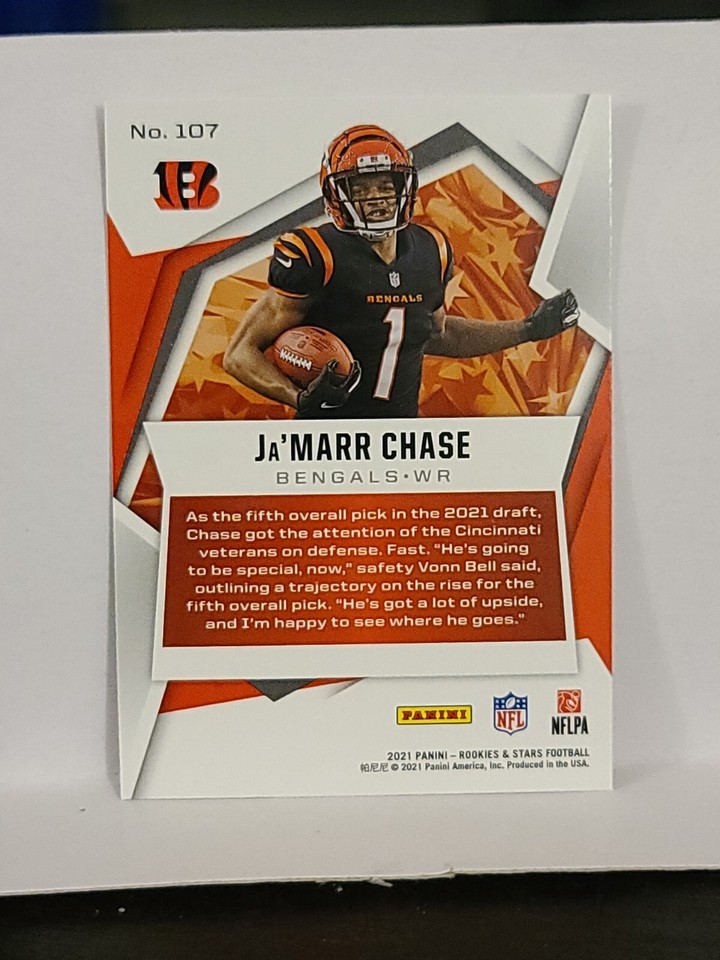 2021 Rookies and Stars JaMarr Chase Base Rookie Cincinnati Bengals | eBay
