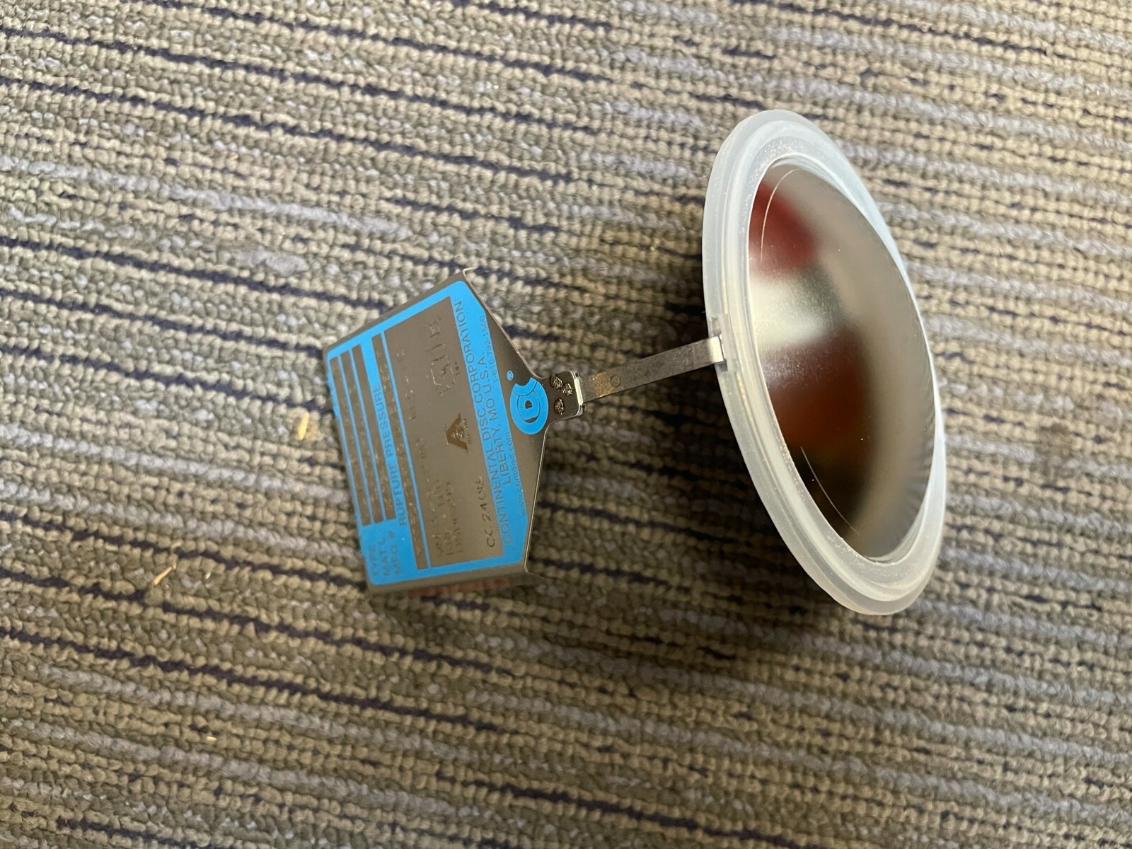 CONTINENTAL DISC CORP. 8233437A TYPE: SANITRX HPX-90 3" RUPTURE DISC ...